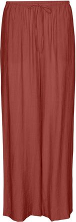 Vero Moda Damen Vmgaja Palma Hw Pants WVN Ga Stoffhose, Barn Red, M EU