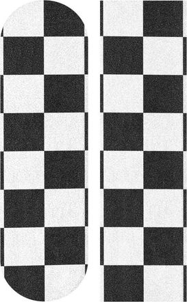 LDIYEU Schwarzes Wei&szlig;es Raster Skateboard Griptape rutschfest Selbstklebend Longboard Griptapes Aufkleber Griffband 33X 9(1pcs)