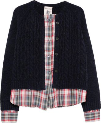 Semicouture Cardigan en laine m&eacute;lang&eacute;e Semicouture Marcy