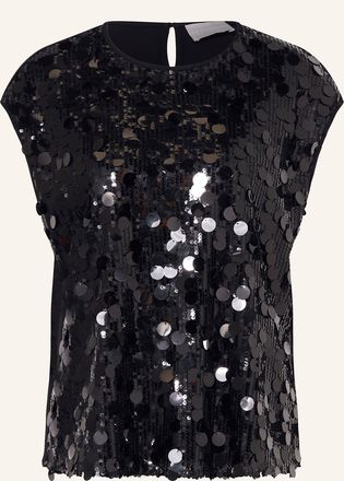Hemisphere Hemisphere Blusentop Tanja Mit Pailletten schwarz