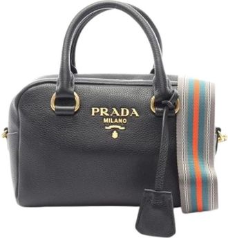 Prada Sac &agrave; main vintage doccasion - Femme - Pre-owned - Noir - Taille: ONE Size