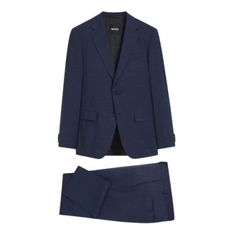 HUGO BOSS Costume en Laine Vierge Elastan - Homme - Costumes - Bleu - Taille: 3XL