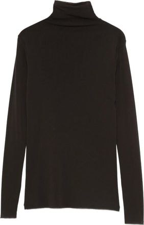 D.exterior Langarmshirt mit Rollkragen - Braun