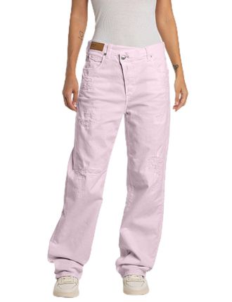 Replay Damen Jeans Zelmaa Tapered-Fit, Bubble Pink 066 (Rosa), 28W / 32L