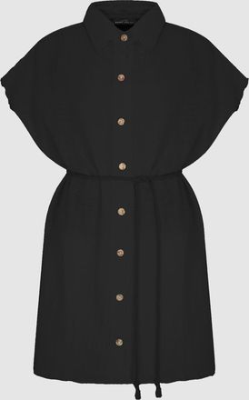 Maison Saint Julien Robe Courte Mykonos Black