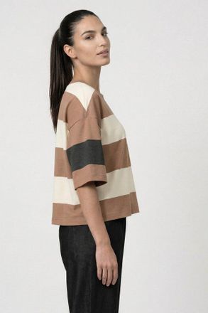 Monari Sweatshirt Sweatshirt Ringel + Colourblock Regular fit mit Streifen