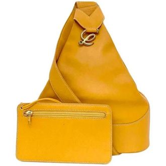 Loewe Pre-owned Stoff schultertasche - - Pre-owned - Damen - Gelb - ONE SIZE