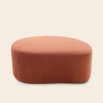Madura Pouf Julika Opal orange corail - ORANGE