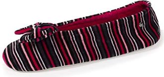 Isotoner Chaussons pantoufles Ballerines femme rayée