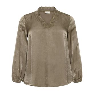 Kaffe Curve Damen, Blusen & Hemden, Gr&uuml;n, 7XLGr&ouml;&szlig;e