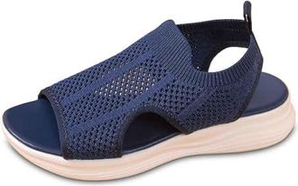Generic Sandales Femme &eacute;t&eacute; Confortable Orthop&eacute;dique Bout Ouvert Chaussures D&eacute;Contract&eacute;Es Respirantes Antid&eacute;rapant Sandales de Plage Leger Boho Platform Sandal