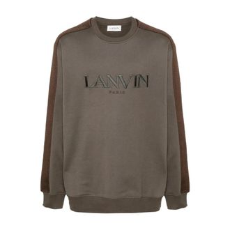 Lanvin Side Curb Oversized Sweatshirt - - Sweatshirts & Hoodies - Herren - Braun - L