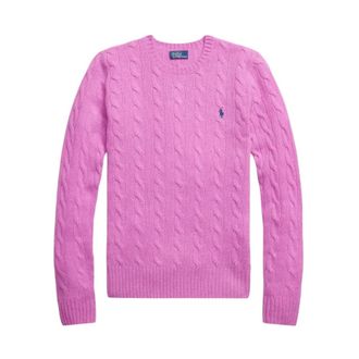 Polo Ralph Lauren Pull col rond en maille torsad&eacute;e - Femme - Pulls - Rose - Taille: 36 FR