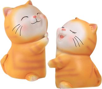 Soimiss Buchst&uuml;tzen Aus Kunstharz Katzen Motiv Stabile B&uuml;ro Buchst&uuml;tze Sch&uuml;tzende Schreibtisch Deko F&uuml;r Zuhause Und Geschenk