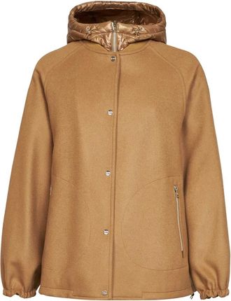 Herno Femme, Vestes, Brun, Taille: 38 FR Veste oversize &agrave; empi&egrave;cements