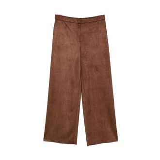 Marina Rinaldi Pantalon large - Femme - Pantalons - Brun - Taille: 38 FR
