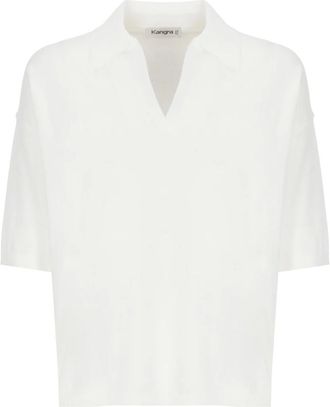 KANGRA Femme, Tops, Blanc, Taille: 38 FR Polo
