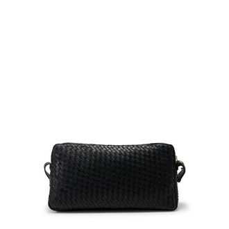 Elleme Sac Trousse Large Woven en cuir dagneau tress&eacute;