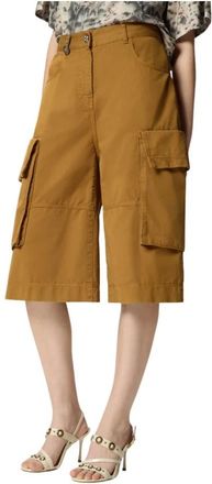 Pinko Pinko, Femme, Shorts, Brun, Taille: 38 FR Albareto Bermuda