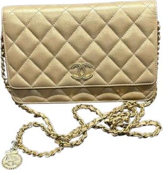 Chanel Beige Quilted WOC