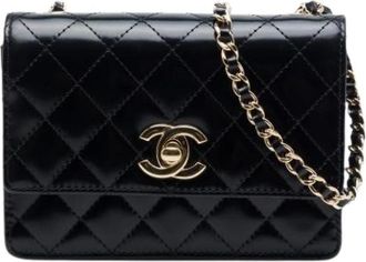 Chanel Sac bandouli&egrave;re matelass&eacute; doccasion - Femme - Pre-owned - Noir - Taille: ONE Size