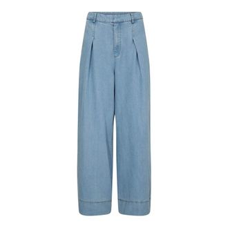Co'Couture Wide Hosen - - Trousers - Damen - Blau - L