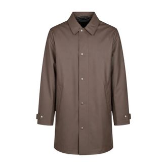 Rains Nara Long Jacket - - Jackets - Herren - Braun - L
