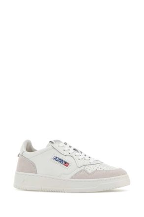 Autry Womens White Leather Medalist Sneakers Leatsuedetotalwht