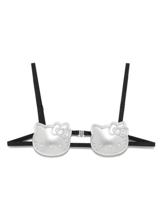 GCDS brassi&egrave;re Hello Kitty Bold - Argent