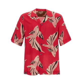 Paul Smith Homme, Chemises, Multicolore, Taille: S Printed Camp-Collar Shirt