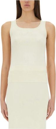 Max Mara Femme, Tops, Beige, Taille: 40 FR Pentola Tank Top