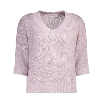 Roberto Collina Damen, Strickwaren, Lila, MGr&ouml;&szlig;e