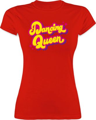 Shirtracer Shirt Damen - Vintage Retro - Dancing Queen I T&auml;nzerin Geschenk Tanzliebhaber - L - Rot - t+Shirt Funshirts f&uuml;r Frauen Tshirt t-Shirt Funshirt Shirts 