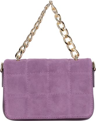 Felipa Schultertasche aus Leder Damen Pflaume