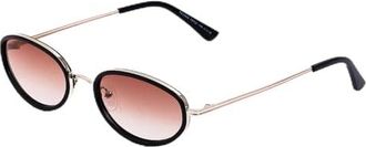 Generic Lunettes de soleil ovales en m&eacute;tal &agrave; petite monture for hommes et femmes, sports de plein air(Red)