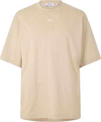 Off-white Off White - Arrow Skate T-Shirt f&uuml;r Herren, Rundhalsausschnitt (Braun/Wei&szlig;)