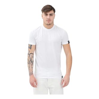 Dsquared2 Homme, Tops, Blanc, Taille: S T-shirt blanc à manches courtes Urban Style