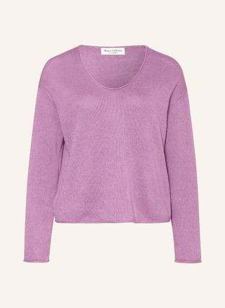 Marc O'Polo Marc Opolo Pullover Mit Leinen lila