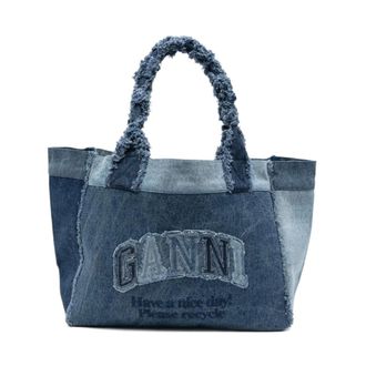 Ganni Femme, Sacs, Bleu, Taille: ONE Size Denim Tote