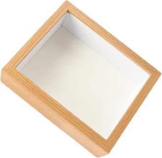 DOITOOL Einfacher 8 Zoll Holz Bilderrahmen mit St&auml;nder Tisch Dekoration f&uuml;r Fotos und Gepresste Blumen Nordischer Stil Robuster Fotorahmen zur Pr&auml;sentation vo