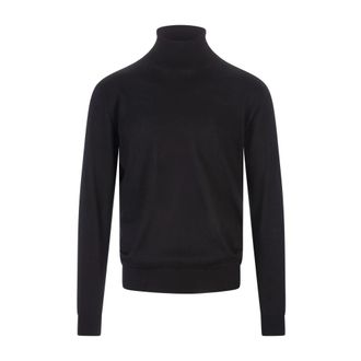 Fedeli Derby Rollkragenpullover - - Knitwear - Herren - Schwarzk - 4XL