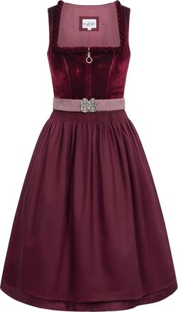 N&uuml;bler Dirndl N&Uuml;BLER Midi Dirndl Kalera, Damen, Gr. 34, EURO, rot, Obermaterial: 90% Polyester PES. 10% Elasthan EL., Kleider, Topseller
