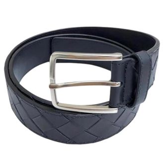 Bottega Veneta Pre-owned Vintage Lederg&uuml;rtel - - Pre-owned - Herren - Blau - ONE SIZE