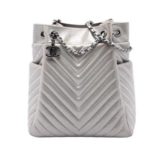 Chanel Sac seau matelass&eacute; Pre-owned - Femme - Pre-owned - Gris - Taille: ONE Size