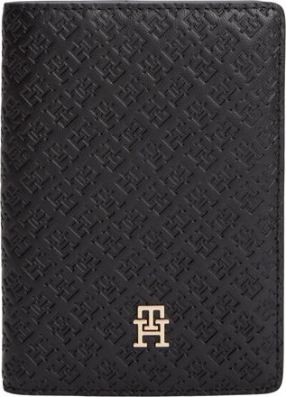 Tommy Hilfiger Damen Th Icon Passport Holder Mono Aw0aw18501 Sonstiges kleines Zubeh&ouml;r, Black (Black)