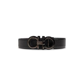 Ferragamo Double Adjustable Gancini G&uuml;rtel - - Accessories - Herren - Braun - 105 CM