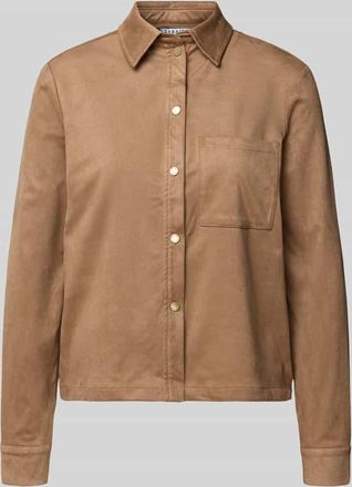 Zabaione Regular Fit Bluse in Leder-Optik Modell Je44ssica