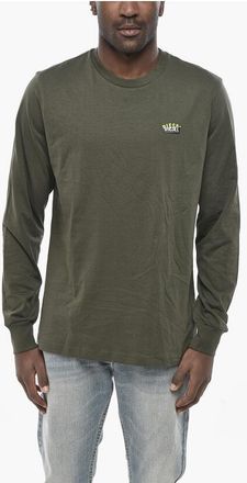 Diesel Long-Sleeve Crew Neck T-Shirt T-JUST-LS-SITUATION with Print size Xxl