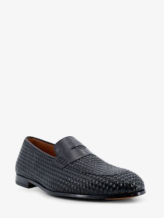 Doucal's Mens Leather Loafers Black Pelle