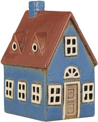 Ib Laursen IB Laursen Maison f/bougie chauffe-plat Nyhavn porte marron, l : 11 H : 16 L : 9